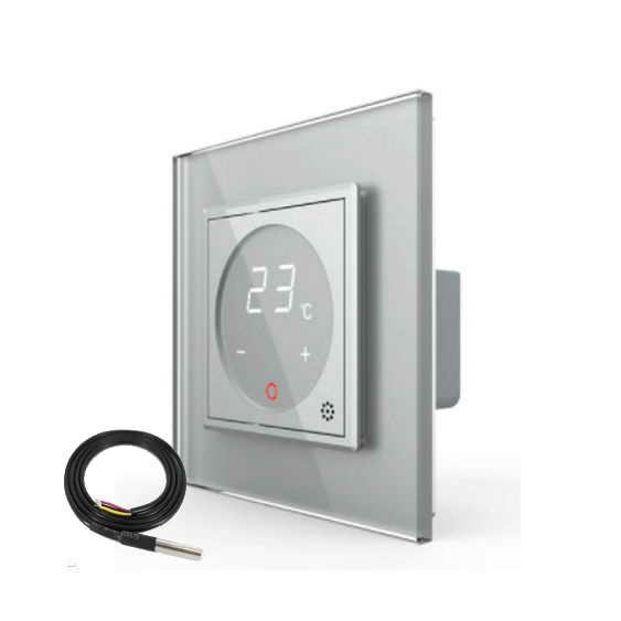 Termostat modul strieborný VL-C701TM-15 s externým čidlom